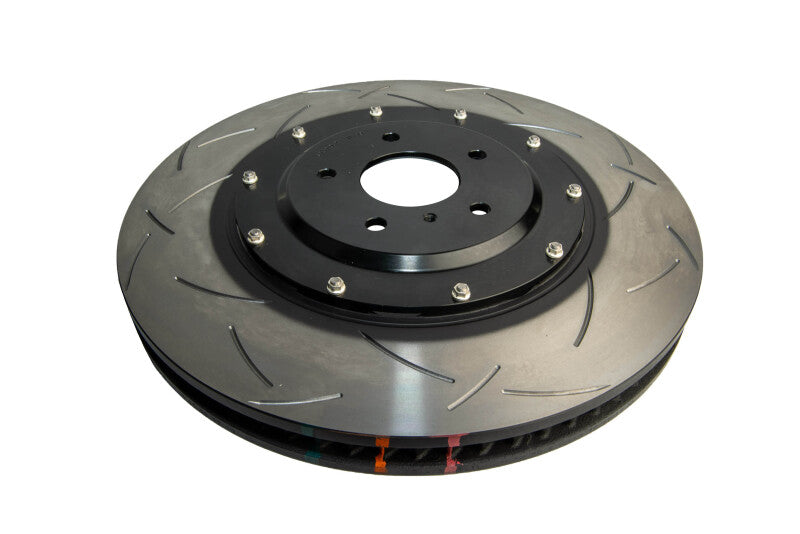 DBA T3 5000 Slotted Series w/ Black Hat Front Left 2012 Nissan GTR R35 ...