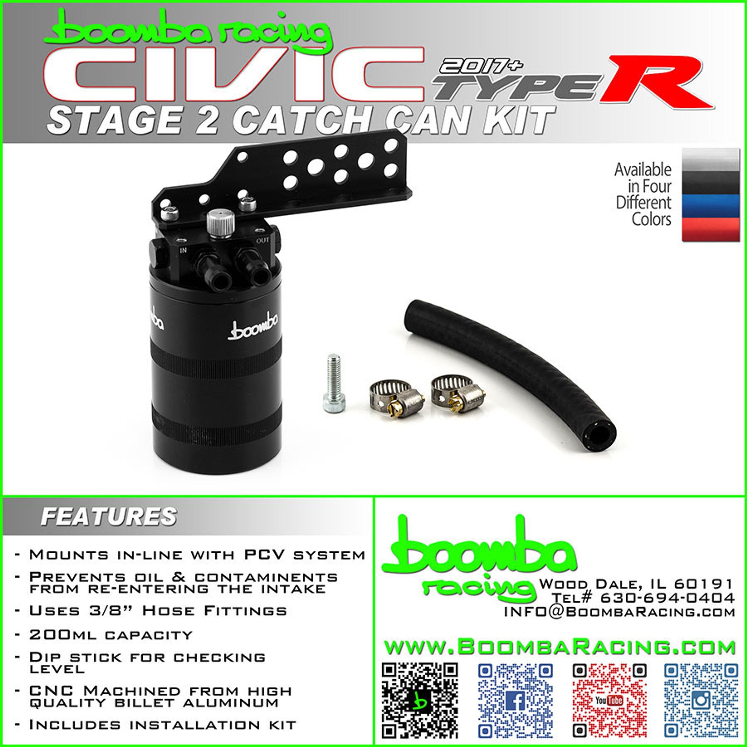 Boomba Racing Catch Can Kit (Civic Type R) – JD Customs U.S.A