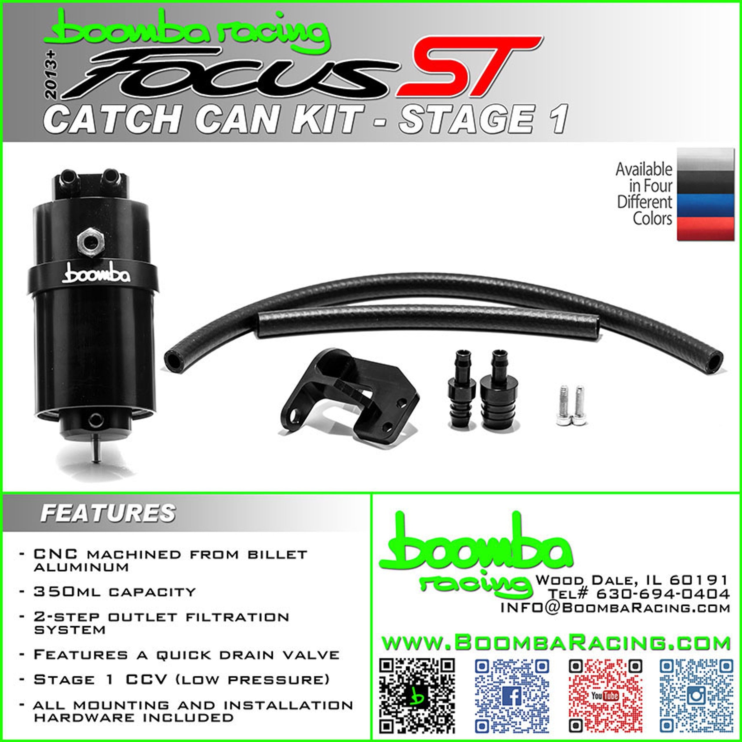Boomba Racing Catch Can Stage 1 (Ford Focus ST) – JD Customs U.S.A