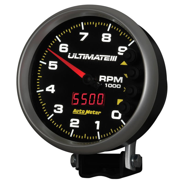 Autometer 5 inch Ultimate III Playback Tachometer 9000 RPM - Black – JD ...
