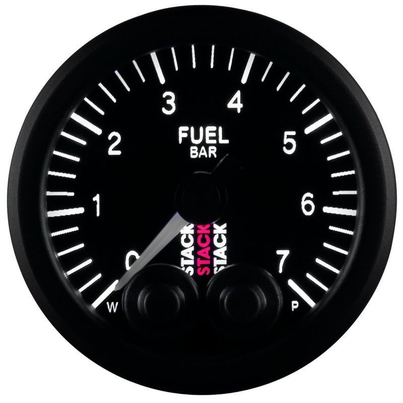 Autometer Stack 52mm 0-7 Bar M10 Male Pro-Control Fuel Pressure Gauge ...