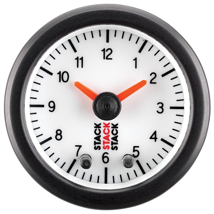 Autometer Stack Analog Clock Gauge - White – JD Customs U.S.A