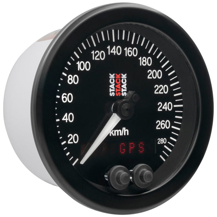 Autometer Stack Instruments 88mm 0-290 KM/H GPS Speedometer - Black ...