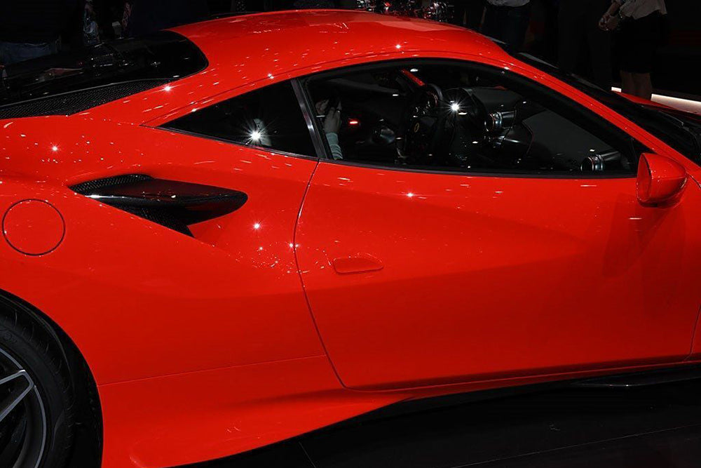 Carbonado 2019-2024 Ferrari F8 OEM Style Dry Carbon Fiber Side Air Int ...