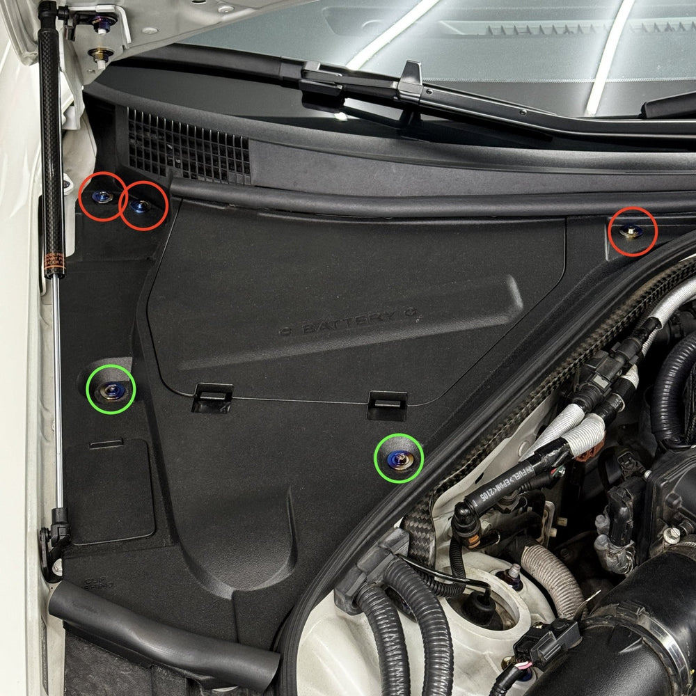 Titanium Battery/Brake Reservoir Panel Rivet Kit | R35 GT-R – JD ...