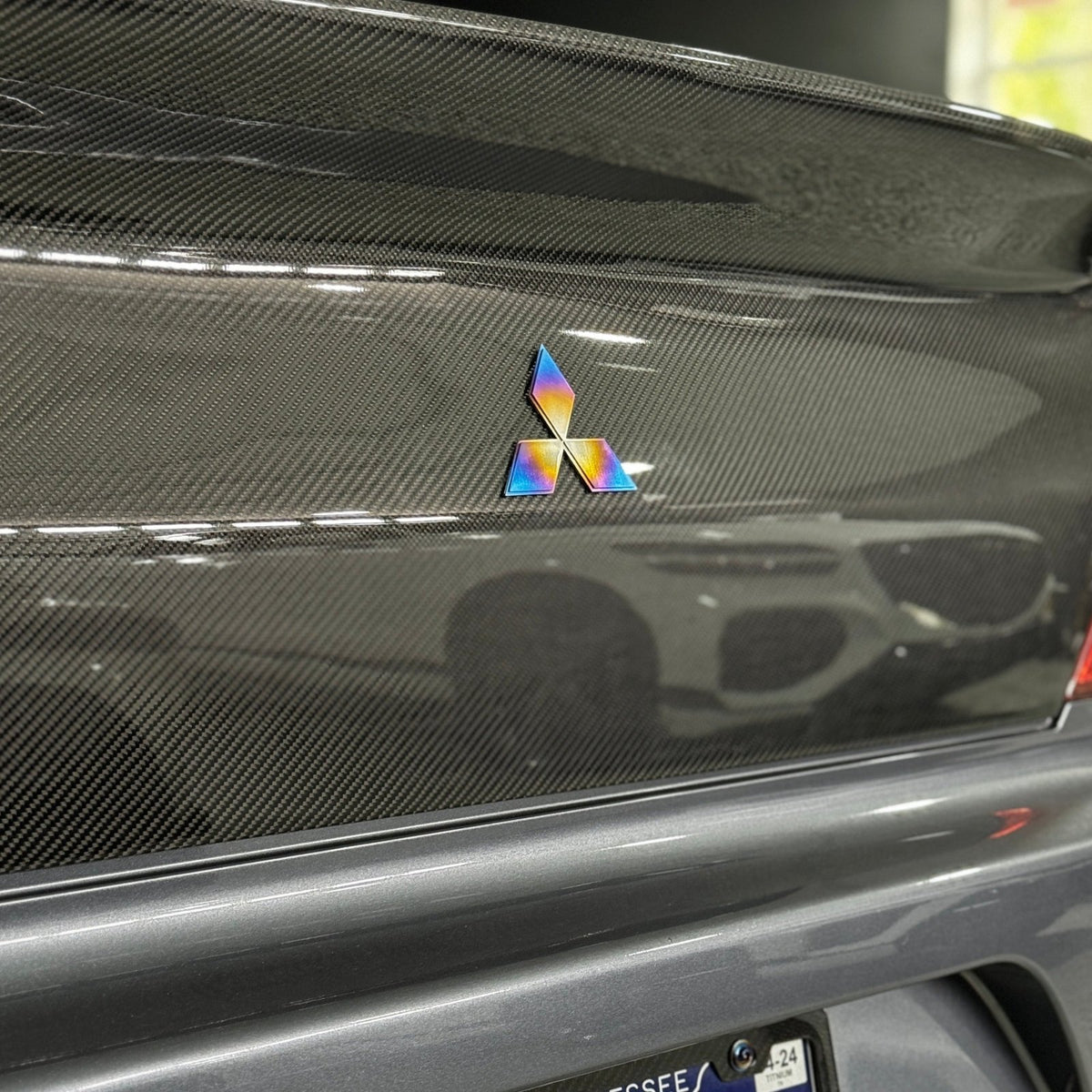 JDC Titanium "Diamond Star" Mitsubishi Badge (Universal) – JD Customs U.S.A