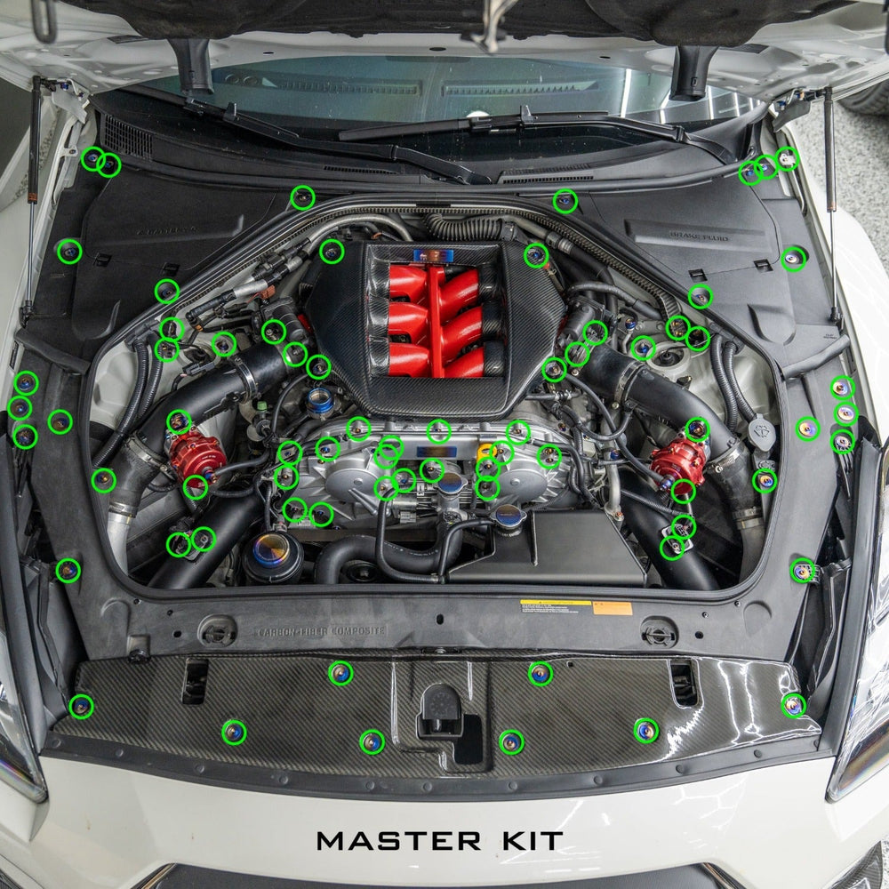 JDC Titanium Engine Bay Dress-Up Hardware Kit (R35 GT-R) – JD Customs U.S.A