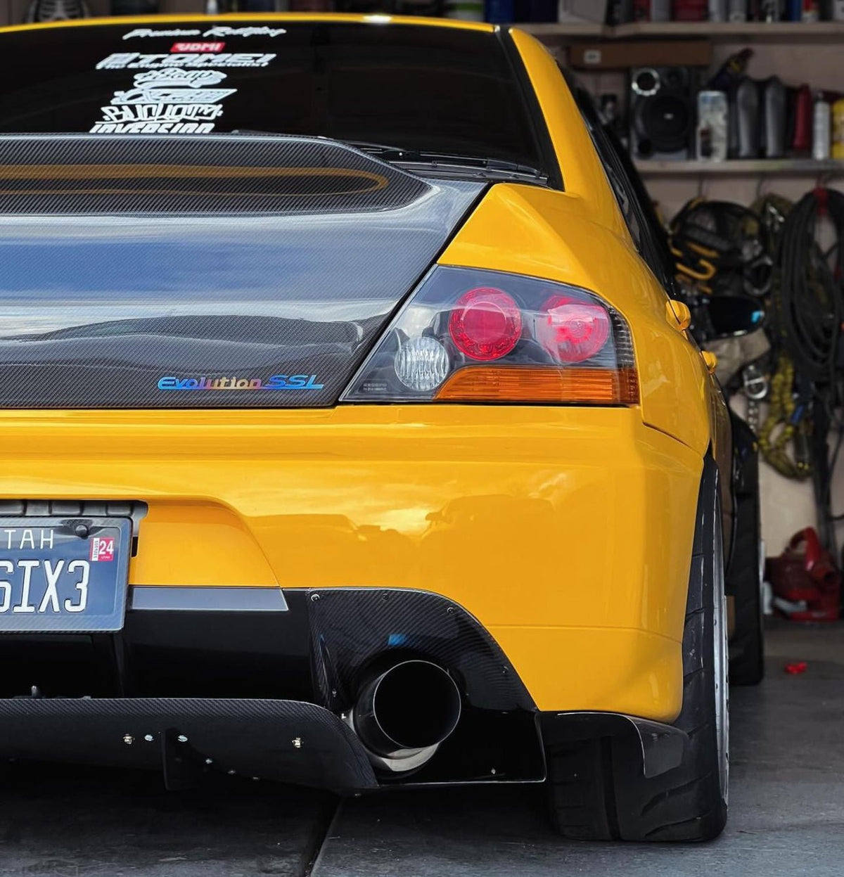 JDC Titanium "Evolution SSL" Trunk Badge | Evo 8/9 – JD Customs U.S.A