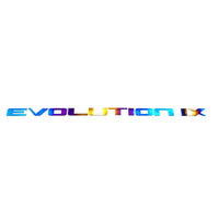 JDC Titanium "Evolution" Trunk Badge (Evo 6/7/8/9/X) – JD Customs U.S.A