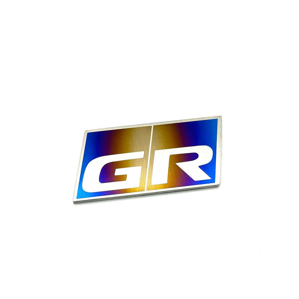 JDC Titanium "GR" Badge (GR Supra/GR 86/GR Corolla) – JD Customs U.S.A