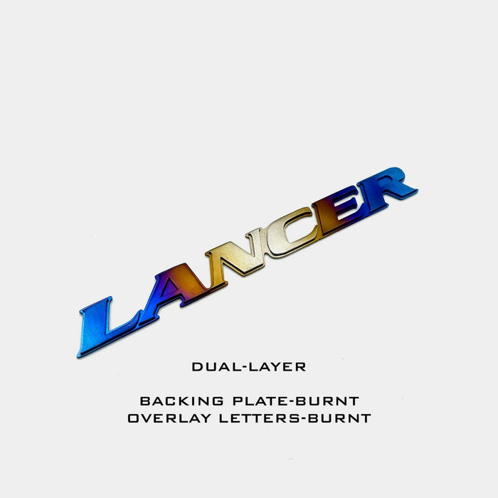 JDC Titanium "Lancer" Trunk Badge (Evo 4/5/6) – JD Customs U.S.A