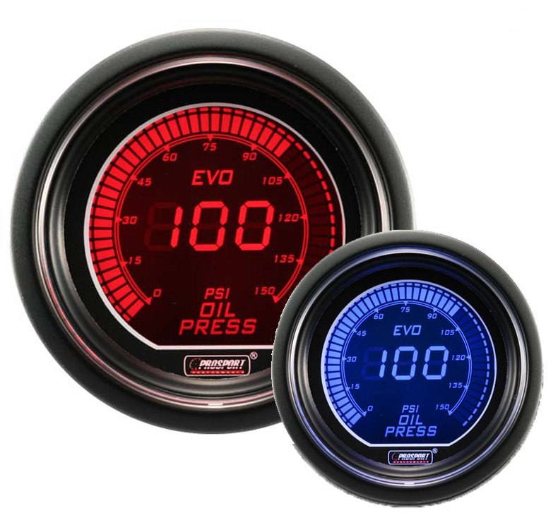 Prosport 2-1/16" Evo Electrical Oil Pressure Gauge – JD Customs U.S.A