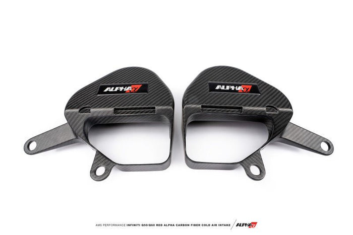 AMS Performance Alpha Matte Carbon Intake Covers (Infiniti 17+ Q60 / 1 ...