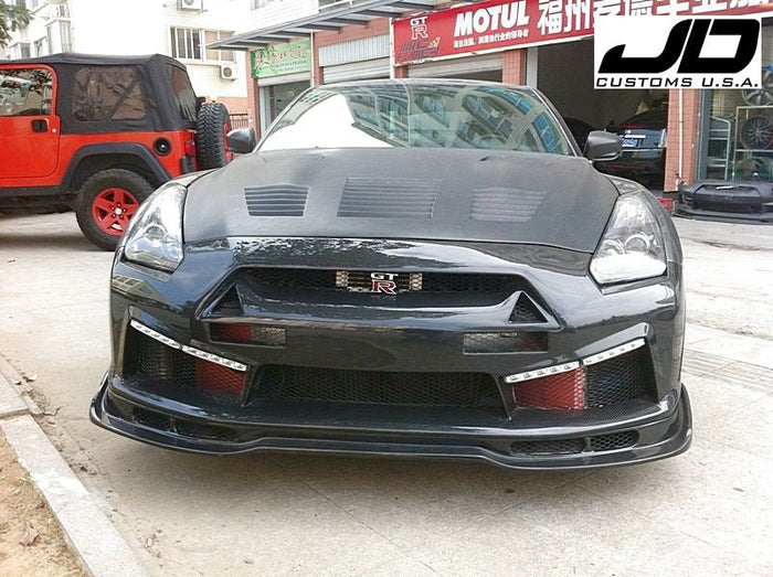 Parachoques delantero de fibra de carbono estilo JDC LP (09-15 GT-R) – JD Customs U.S.A
